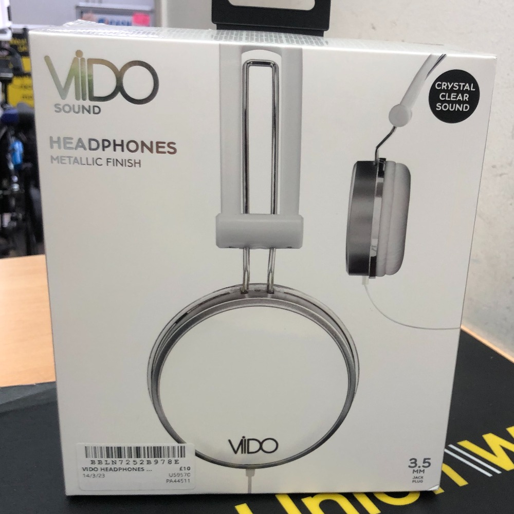 New VIDO Stereo Headphones Metallic Finish VIDO Stereo Headphones ...